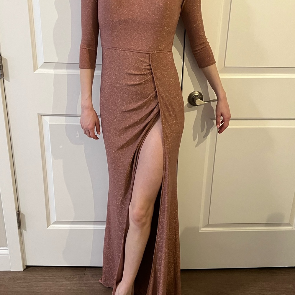 Sparkly Long Pink Dress - Gem